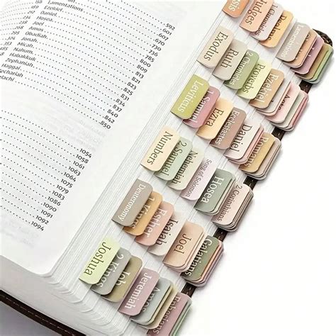 Onglets de Bible thème bohème 75 onglets onglets de Bible laminés pour femmes et hommes