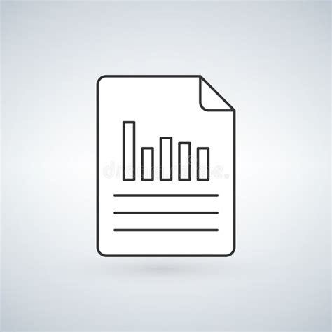 Linear Chart Document Filled Outline Icon Line Vector Sign Linear Bicolor Pictogram Isolated
