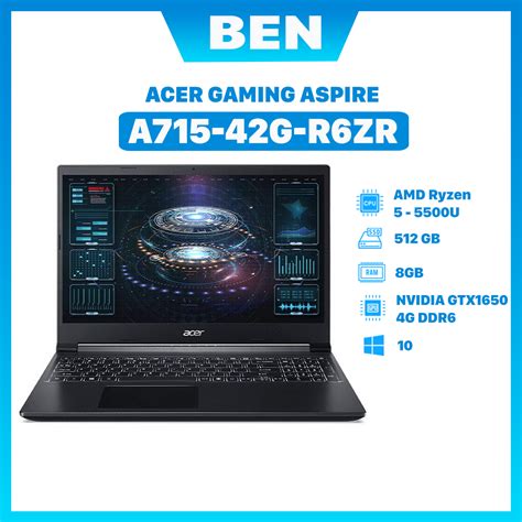 Bán Laptop Acer Aspire 7 Gaming A715 42G R6ZR R5 5500U NH QAYSV 003