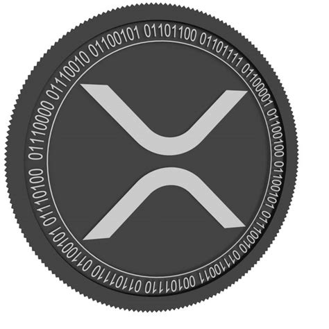3d Xrp Black Coin Turbosquid 1581969