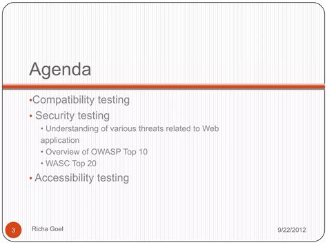 Web Application Testing Pptx