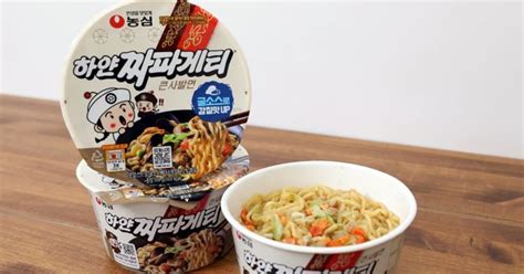 농심 하얀 짜파게티 큰사발 출시