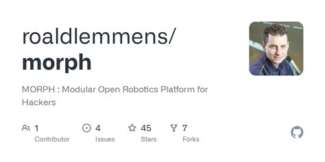 Github Roaldlemmensmorph Morph Modular Open Robotics Platform For