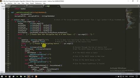 Python Text Encryption And Decryption Algorithm Youtube