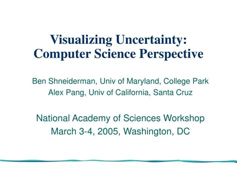 PPT Visualizing Uncertainty Computer Science Perspective PowerPoint Presentation ID