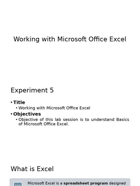 Lab5 Ict Pdf Microsoft Excel Boolean Data Type