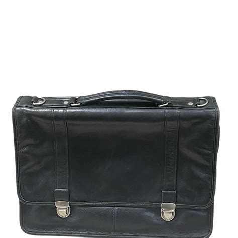 Wilsons Leather Bags Wilsons Leather Black Leather Briefcaselaptop