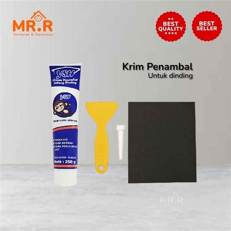 Jual Dempul Tembok Krim Penambal Dinding Wall Repair Pasta Dempul Cream