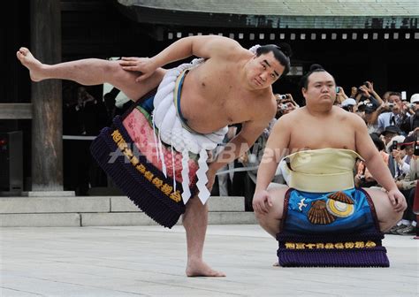 新横綱・日馬富士が奉納土俵入り 写真10枚 国際ニュース：afpbb News
