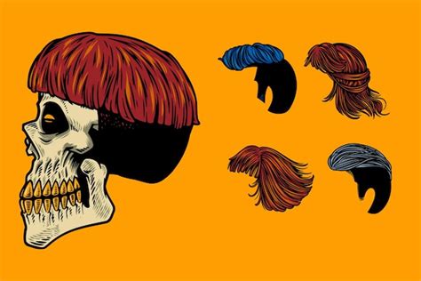 Premium Vector Skull Set 121