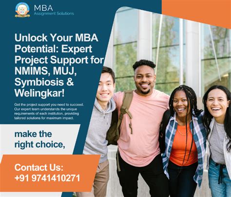 Unlock Your Mba Potential Expert Project Support For Nmims Muj