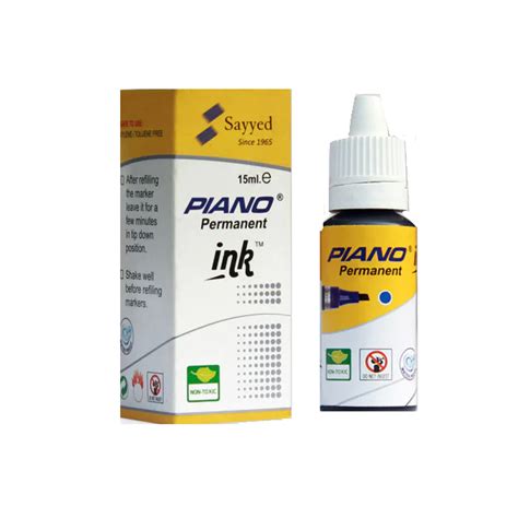 Piano Permanent Marker Ink 15ml Shoukat Sons