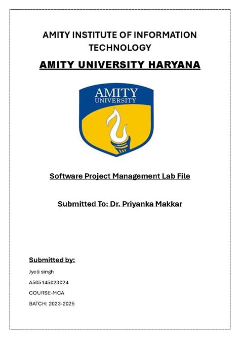 spm lab file index amity institute of information technology amity