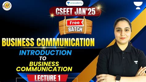 introduction to business communication lec 1 free cseet jan 25 batch