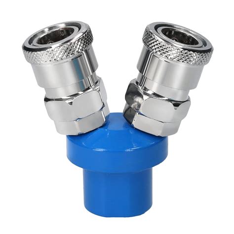 Buy Manifold Block Splitter 2 Way Quick Connect Air Hose Splitter