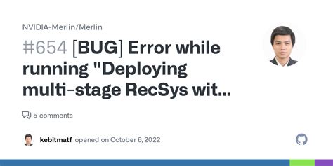 BUG Error While Running Deploying Multi Stage RecSys With Merlin