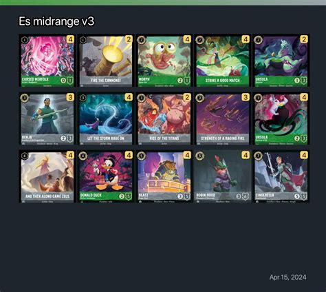 Es Midrange V3 Lorcana Deck Lorcanagg