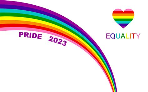 게이 프라이드 2023 웨이브 레인보우 플래그 Lgbtqia 템플릿입니다 평등 포용성 Lgbt 깃발 표시가 있는 프라이드 배너
