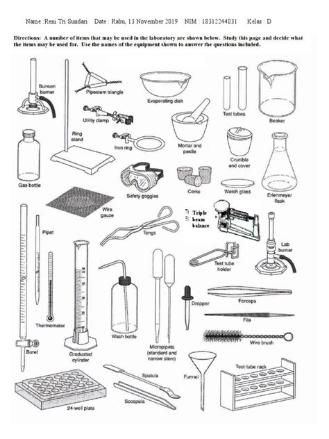 Lab Exercise 2 Equipment Practice Ii Pdf Laboratory Equipment