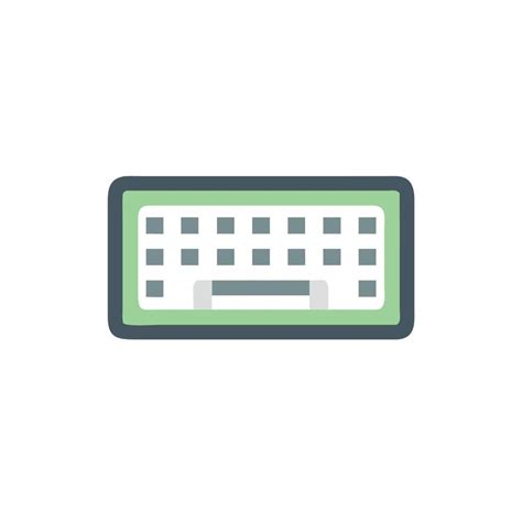 A Computer Keyboard Icon On A White Background 52298072 Vector Art At