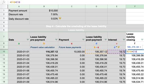 How To Calculate The Lease Liability And Right Of Use Rou Asset For