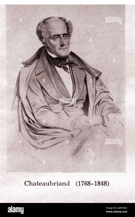 Old Portrait Of French Writer Chateaubriand Stock Photo Alamy