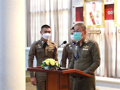 พลตำรวจโท ธัชชัย ปิตะนีละบุตร ผู้บัญชาการโรงเรียนนายร้อยตำรวจ ได้กล่าวให้โอวาทแก่ นักเรียนนาย