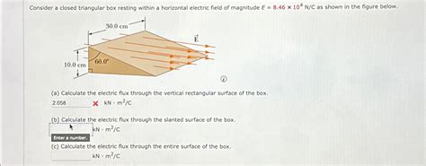 solved consider a closed triangular box resting within a