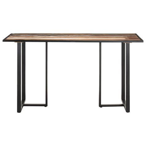 Mesa De Comedor De Madera Maciza Reciclada 140 Cm Leroy Merlin
