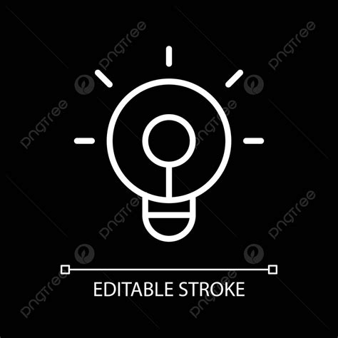 Bright White Linear Icon For Dark Theme Computer Linear App Vector