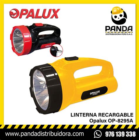 LINTERNA RECARGABLE OPALUX OP 8295A Panda Distribuidora