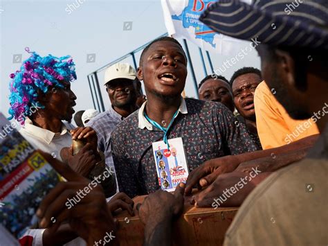 Supporters Dr Congos Defeated Presidential Election Editorial Stock