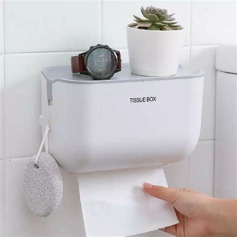 Jual TEMPAT TISSUE TOILET ROLL DINDING TEMPAT TISU WC TISU GULUNG Shopee Indonesia