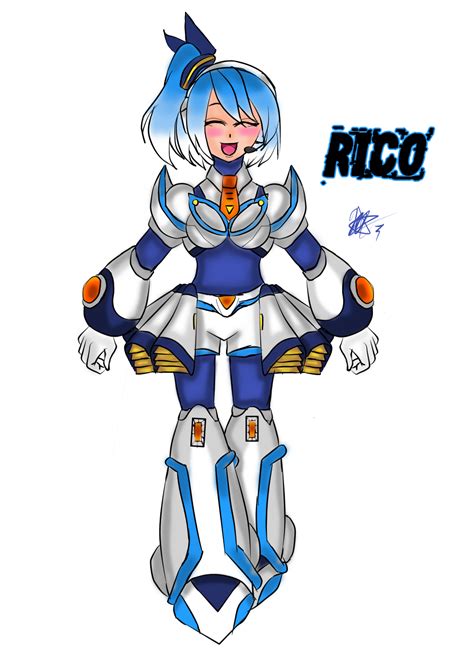 Rico Megaman X Dive Digital By Minazakishirane By Minazakishirane On