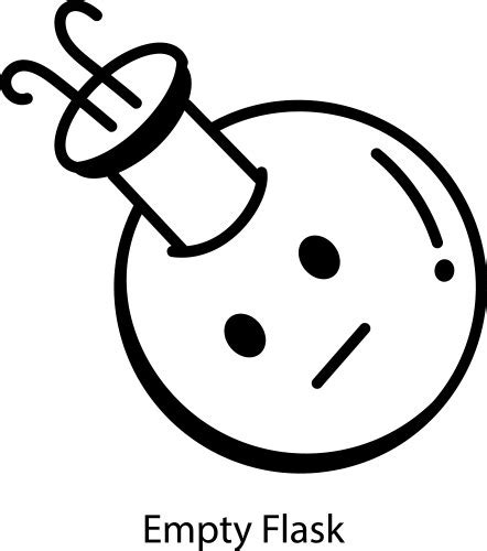 Culture Flask Royalty Free Vector Image Vectorstock