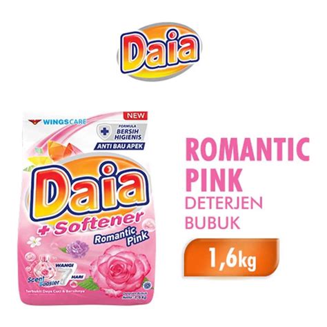 Jual Daia Detergent Bubuk Romantic Pink Kg Sabun Cuci Baju Shopee Indonesia