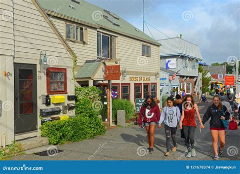 Historic Building In Rockport Massachusetts Usa Editorial Stock Image