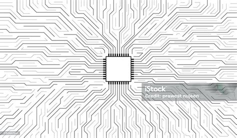 cpu chip on motherboard central computer processors cpu concept quantum