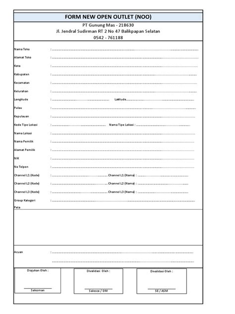 Form Noo Pdf