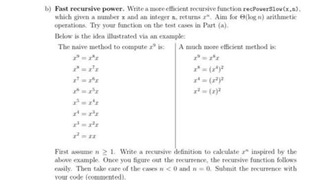 Solved In This Problem The Rise The Exponentiation Operator