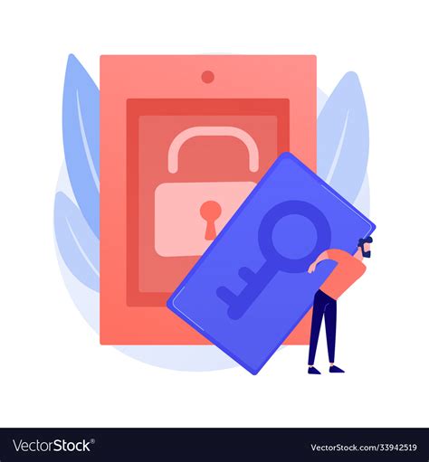 Security Access Card Abstract Concept Royalty Free Vector