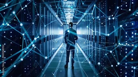 Businessman With Virtual Cyber Security Technologybusinessman