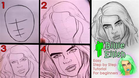 How To Draw Billie Eilish Face