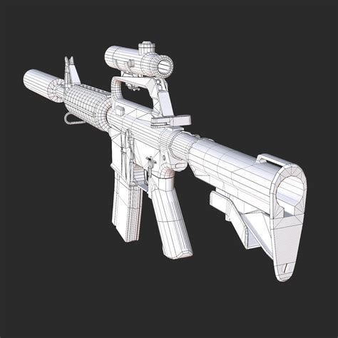 colt ar 15 scoped modelo 3d 29 fbx obj max free3d