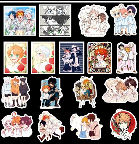 PCS Promised Neverland Stickers Pack Etsy