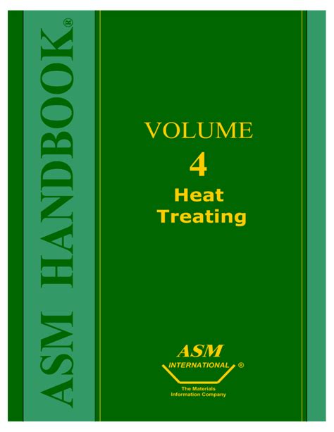 Metals Handbook Heat Treatment