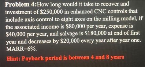 Solved Using Benefit Cost Ratio Analysis A 10 Year Useful