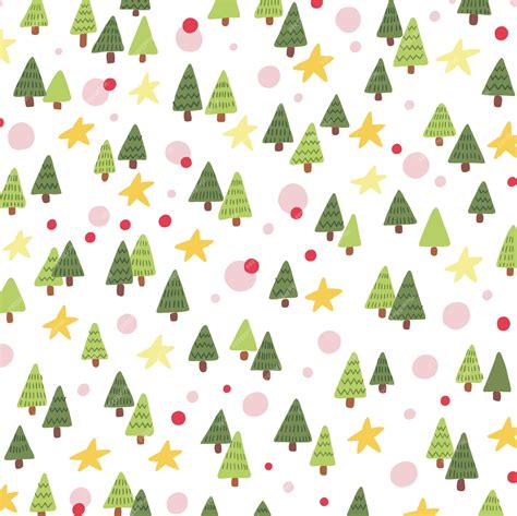 Premium Vector Small Christmas Tree Pattern Illustration