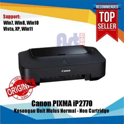 Jual Printer Canon PIXMA IP2770 Original Normal Kosongan Unit Tanpa