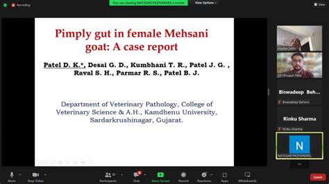 An Oral Presentation On Pimply Gut In Female Mehsani Goat A Case
